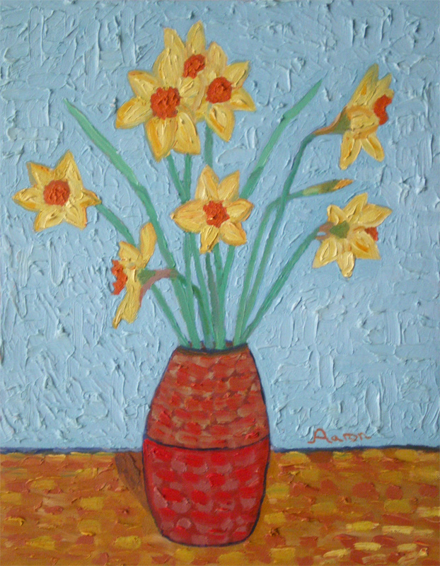 Vincent van Gogh Pastiche Daffodils – A.W.J. Pilgrim Arts